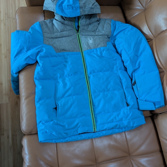 Spider | Jackets & Coats | Spyder Black And Blue Jacket | Poshmark